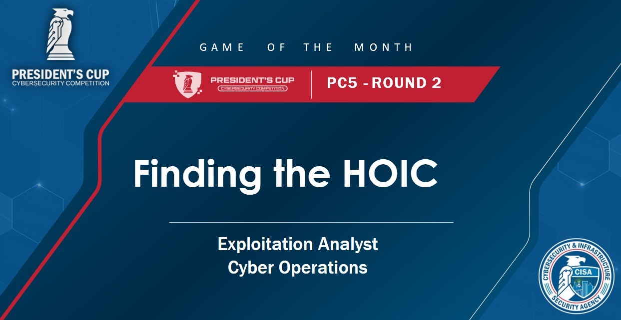 President's Cup Cybersecurity Competition - Game of the Month
